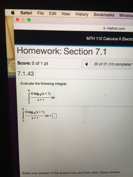 Solved Homework Section 7 1 Score 0 Of 1 Pt 4 Of 21 10