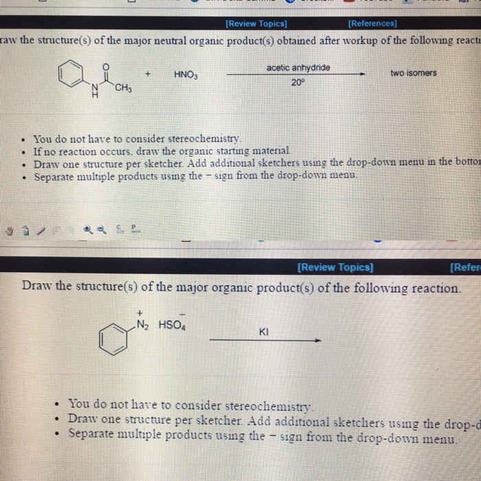Solved Draw the structure(s) of the major neutral organic | Chegg.com