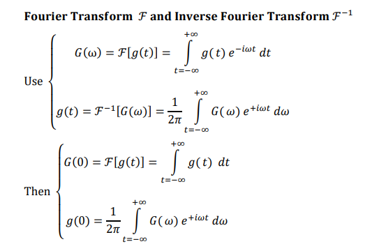Solved Fourier Transform F And Inverse Fourier Transform F−1
