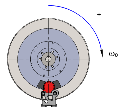 Solved The roller shown below is rotating at an angular | Chegg.com