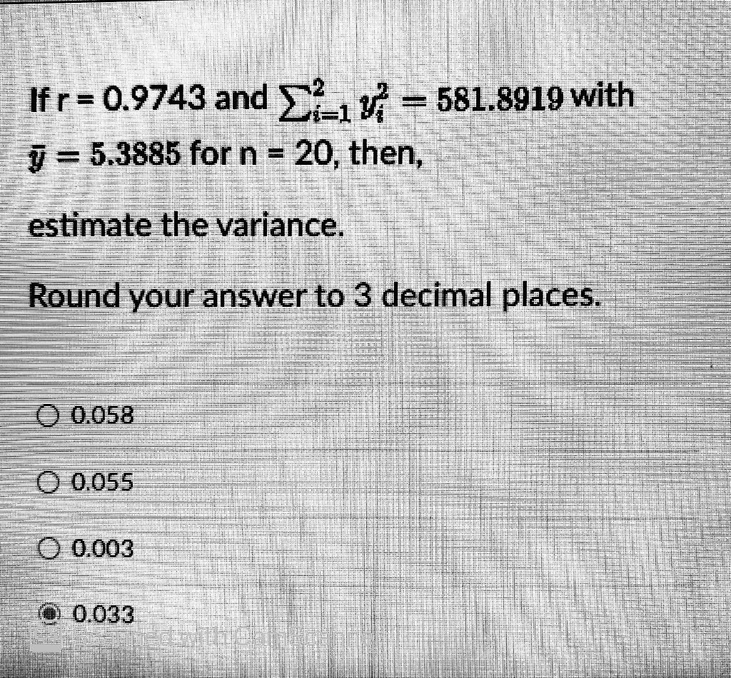 Solved ifr=0.9743 and D-1 V1 – 581.8919 with T= 5,3885 for n | Chegg.com