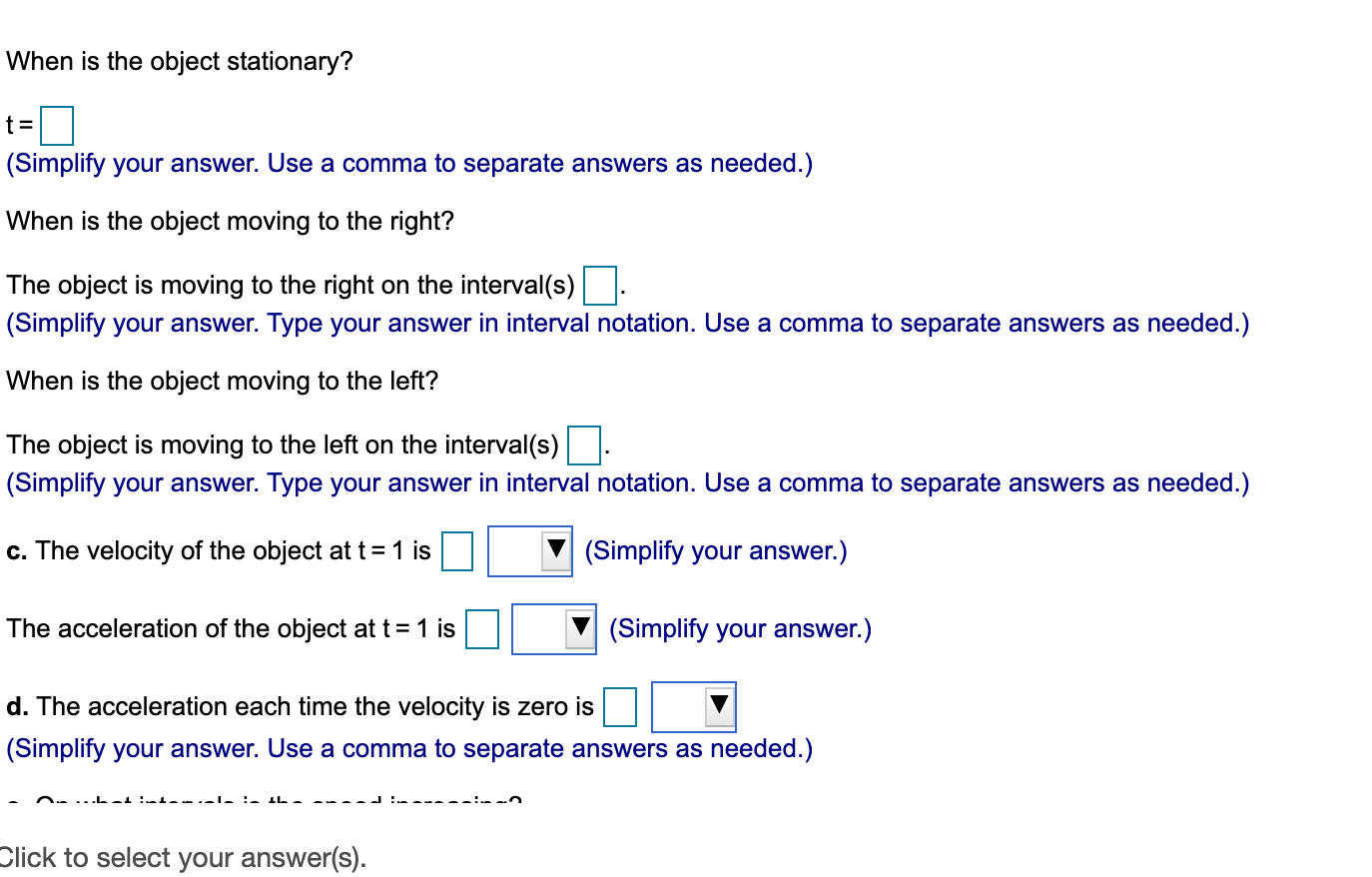 Solved Suppose the position of an object moving horizontally | Chegg.com