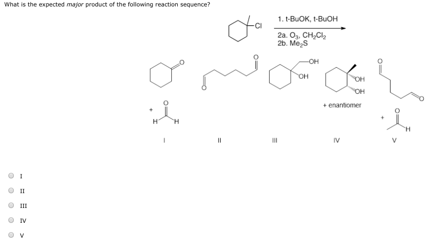 Solved What is the expected major product of the following | Chegg.com