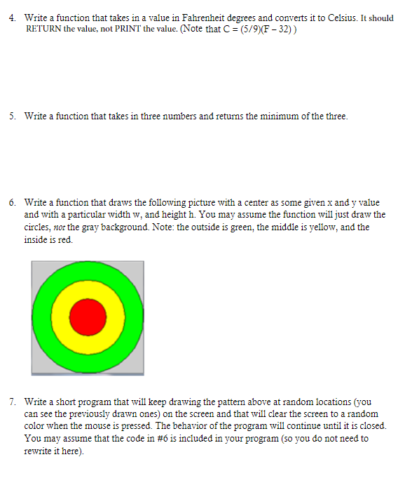 Solved Worksheet 8 – Functions Tracing Code Using Functions | Chegg.com