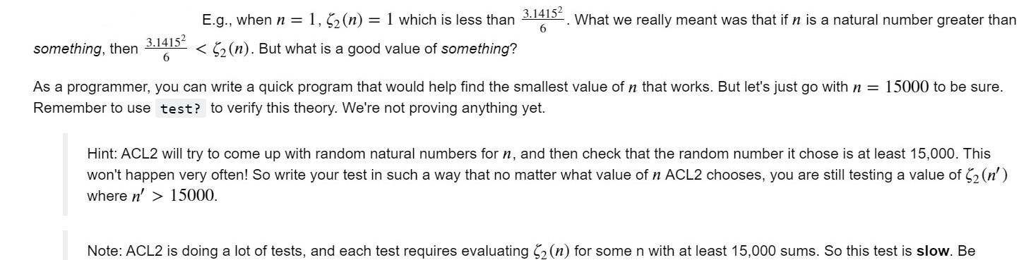 This is programming in ACL2. I need to write two | Chegg.com
