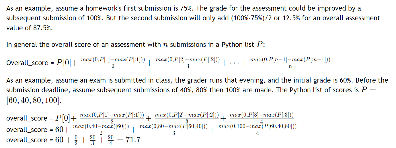 Solved Subsequent.Submissions: Assuming for a homework an | Chegg.com