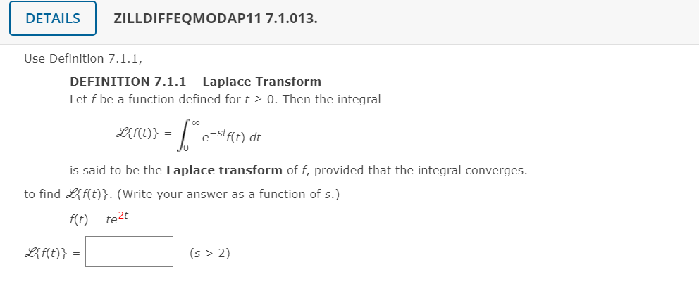 Solved se Definition 7.1.1, DEFINITION 7.1.1 | Chegg.com
