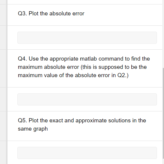 Solved Q1. Use the Runge-Kutta method with step size h=0.05 | Chegg.com