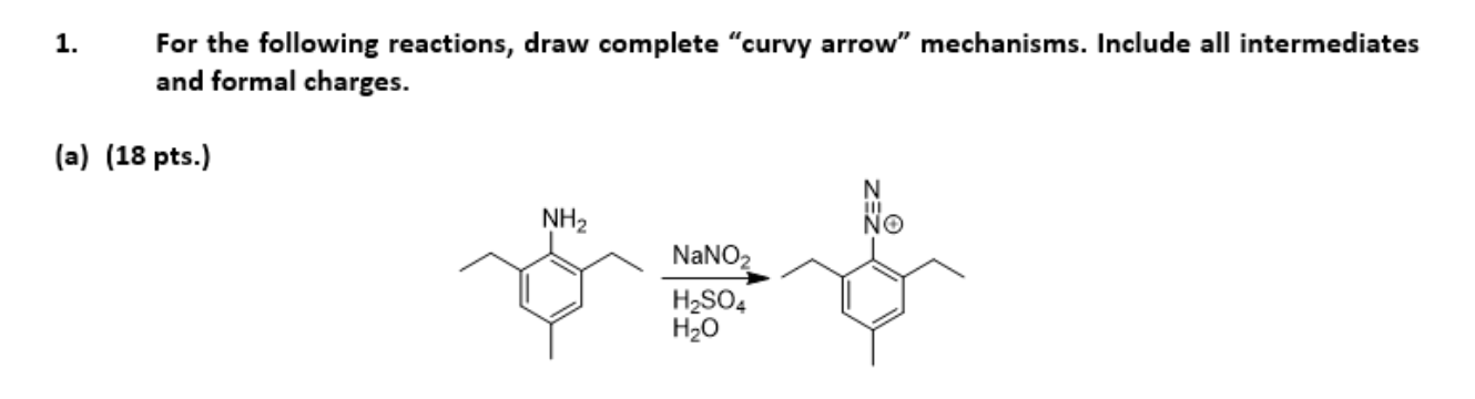 Solved 1. For the following reactions, draw complete Solved 1. For the following reactions, draw complete