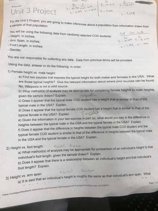 Solved Unit 3 Project .443 For the Unit 3 Project, you are | Chegg.com