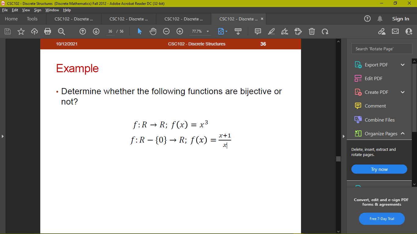 Solved A CSC102 - Discrete Structures (Discrete Mathematics) | Chegg.com