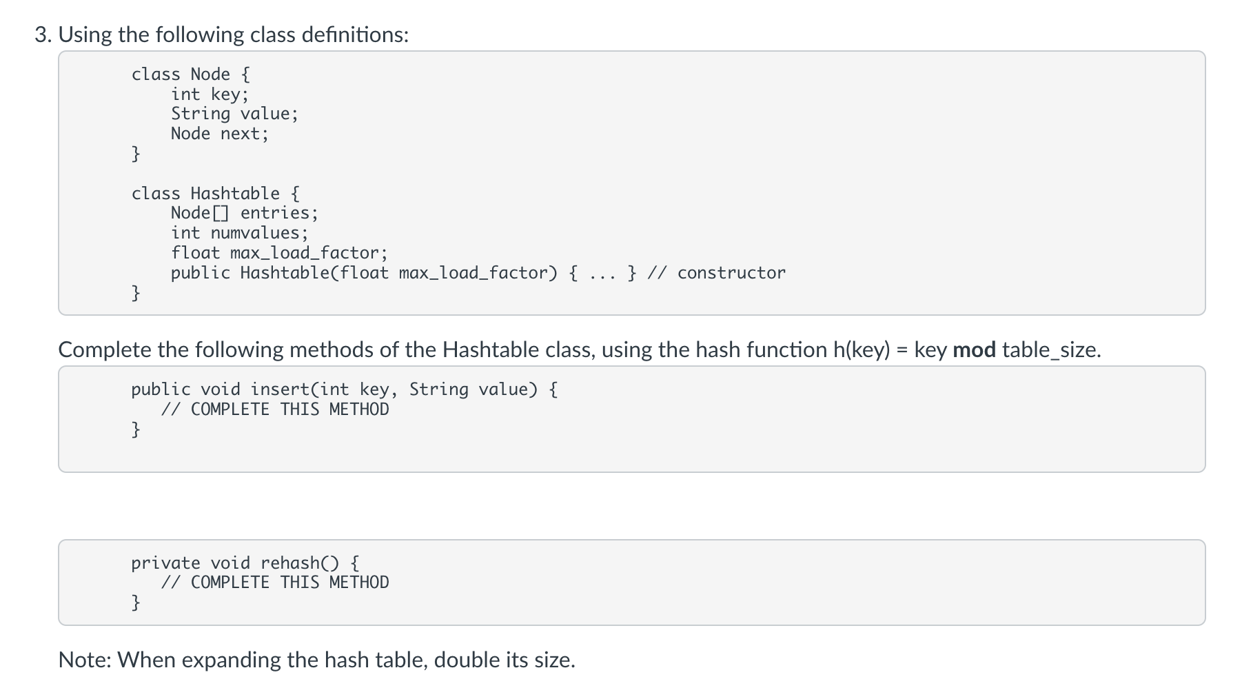 Solved 3. Using the following class definitions: class Node | Chegg.com Solved 3. Using the following class definitions: class Node | Chegg.com