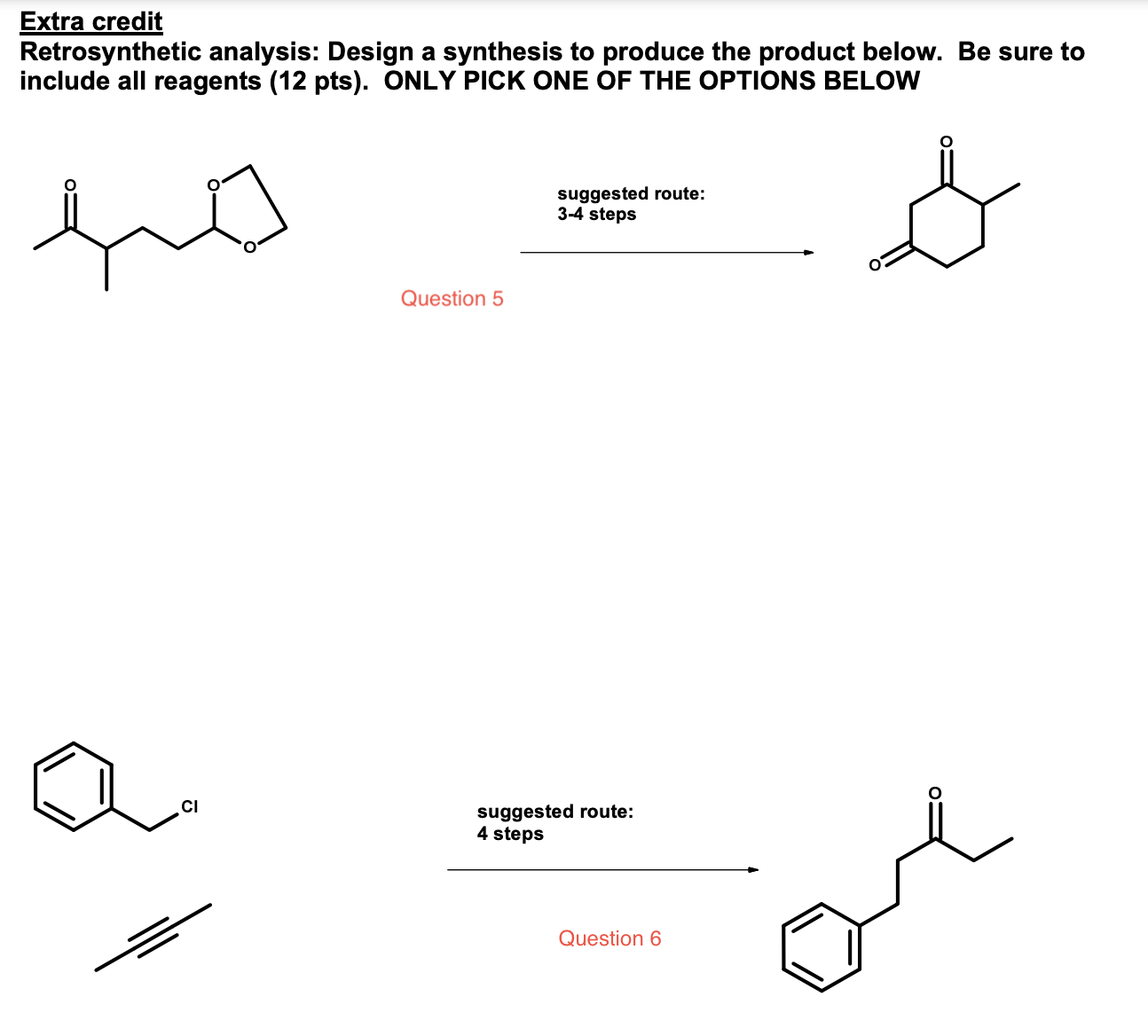 Solved Chemostry Extra credit Retrosynthetic analysis: | Chegg.com