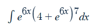 ∫﻿﻿e6x(4+e6x)7dx | Chegg.com
