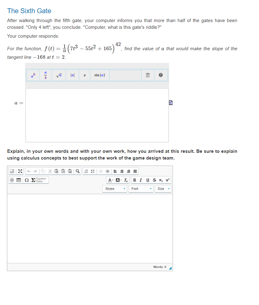 Solved The Sixth Gate After walking through the fifth gate, | Chegg.com