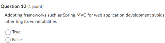 Solved Adopting frameworks such as Spring MVC for web | Chegg.com