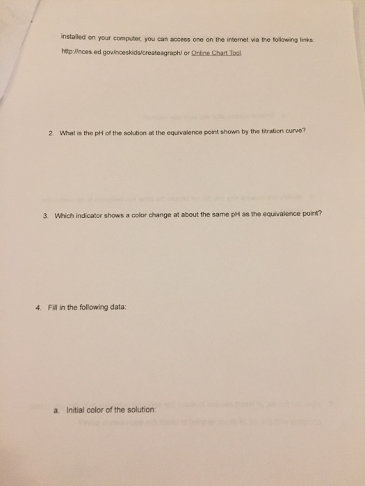 Table 2: Indicator, pH Range, and Color Change Amount | Chegg.com