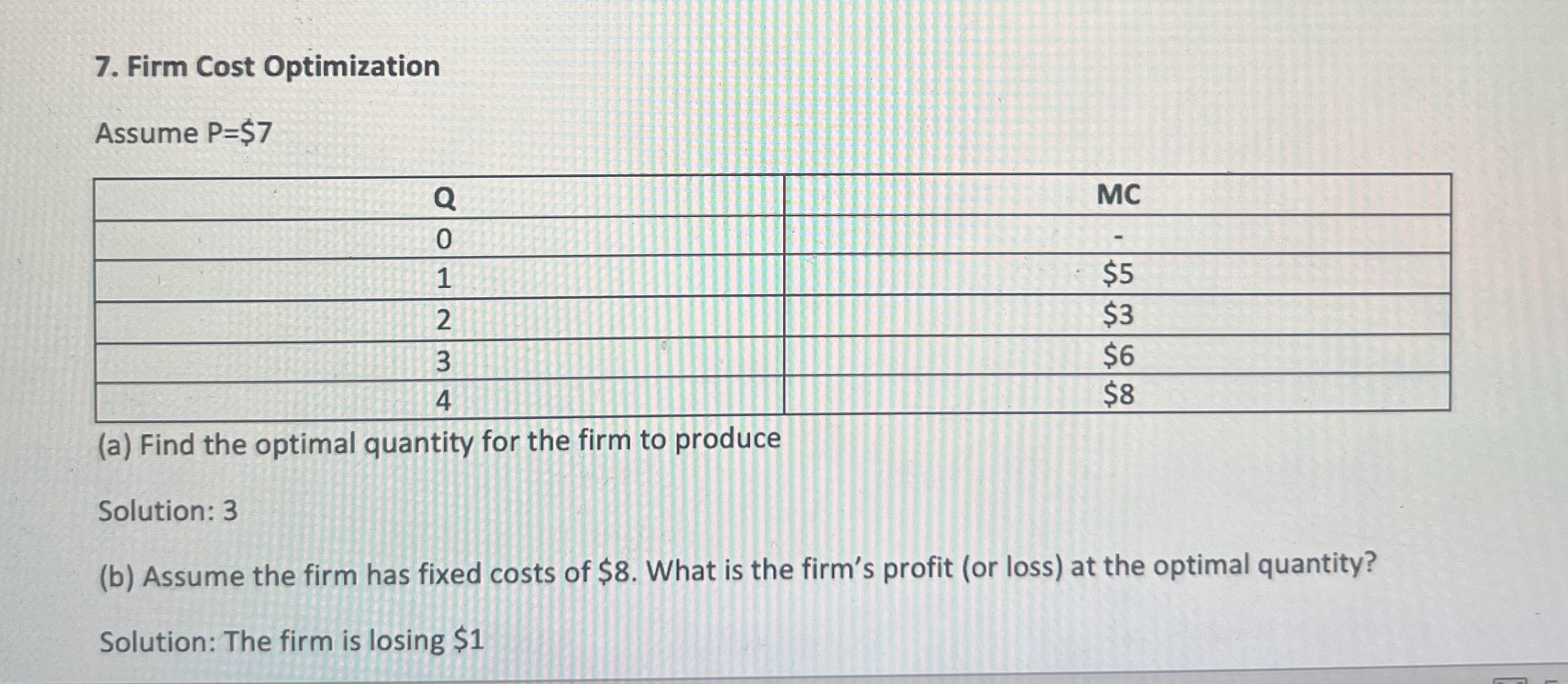 Solved 6. Firm Labor Market Optimization Assume P=$5 and | Chegg.com