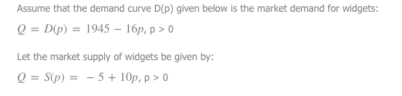 Solved Assume that the demand curve D(p) given below is the | Chegg.com