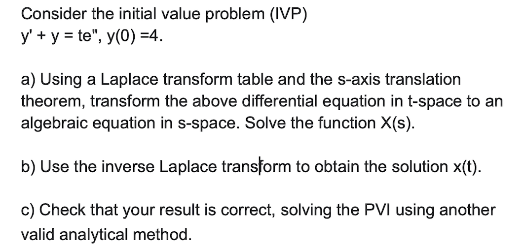 Solved Consider the initial value problem | Chegg.com