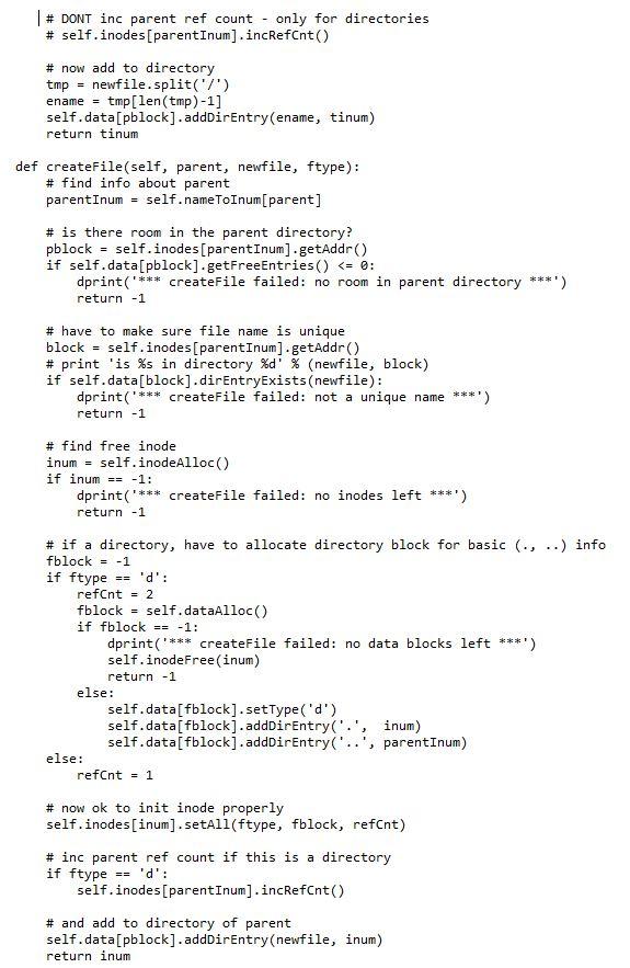Exercise 2: Simple File System This exercise is | Chegg.com
