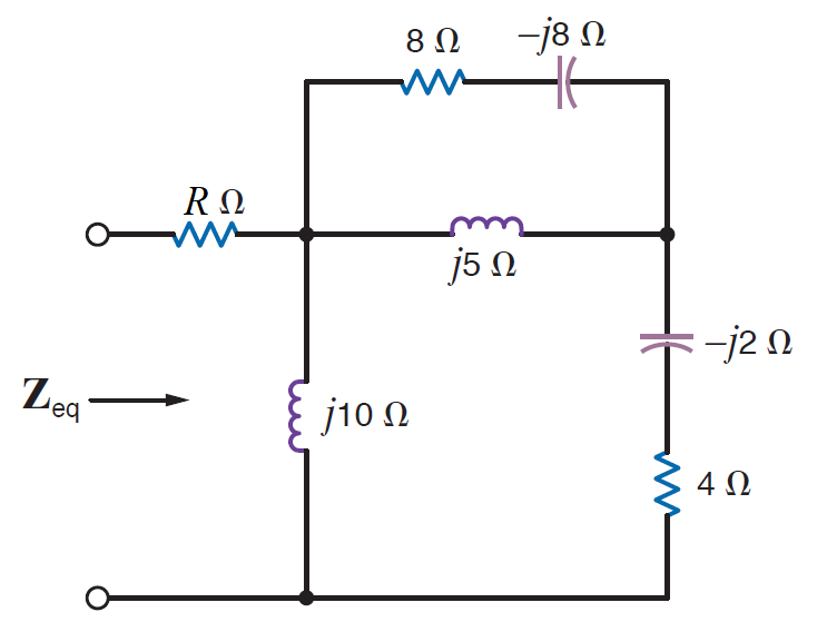 Solved Calculate the equivalent impedance (Zeq) in | Chegg.com