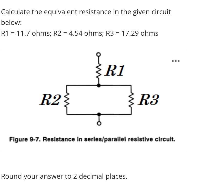 Solved Calculate the equivalent resistance in the given | Chegg.com