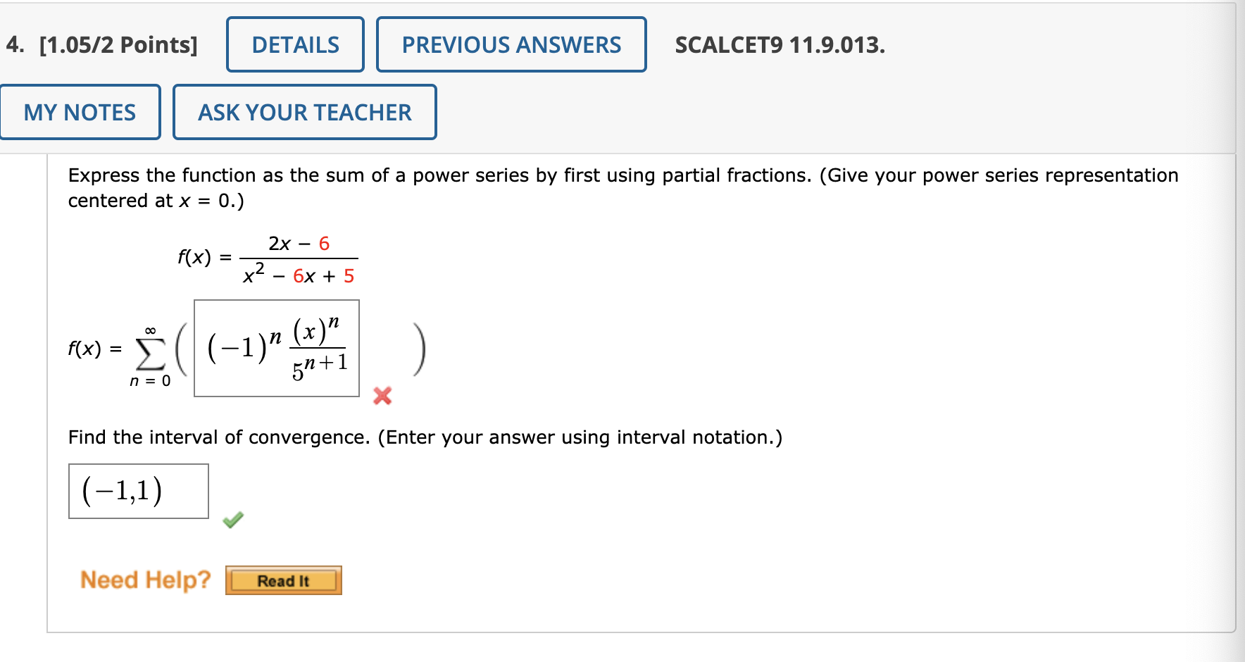 Solved Express the function as the sum of a power series by | Chegg.com