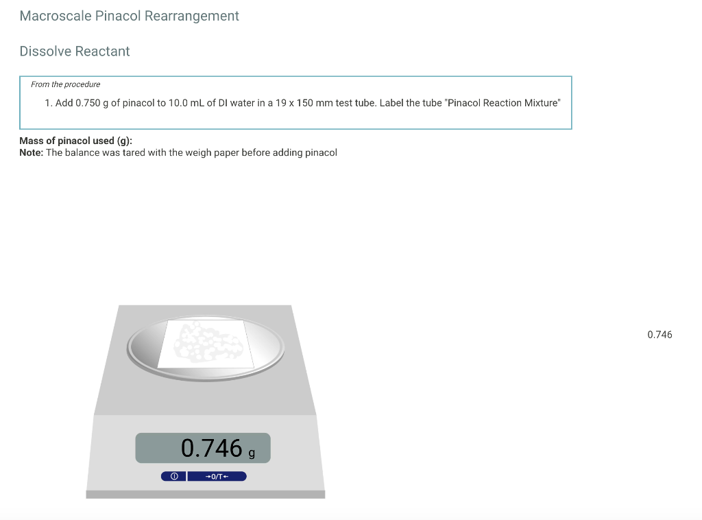 Solved Report - Pinacol Rearrangement Macroscale Pinacol | Chegg.com