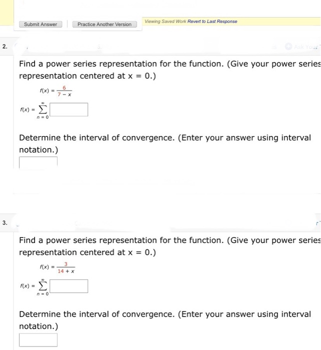 Solved Submit Answer Practice Another Version Viewing Saved | Chegg.com