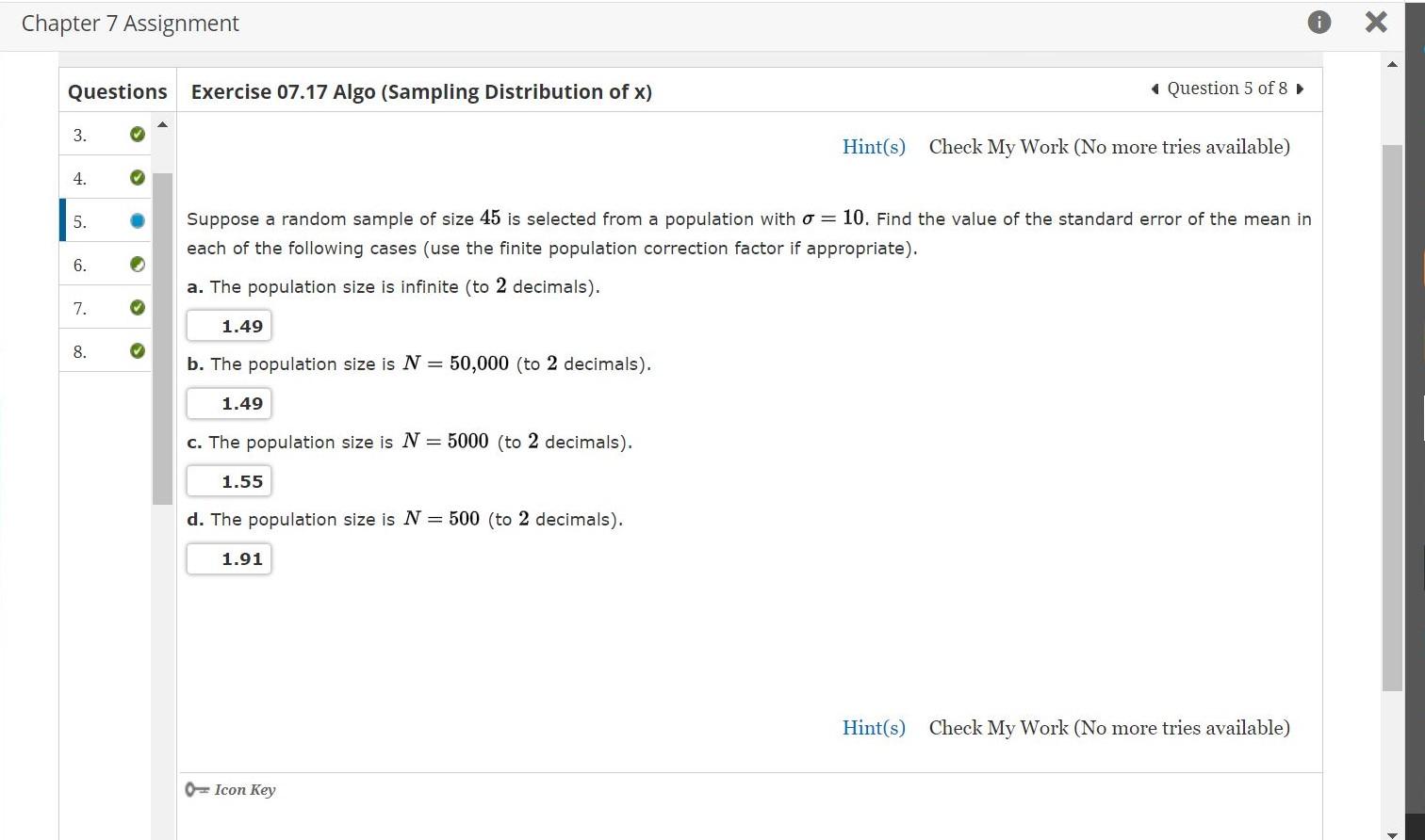 Solved Suppose a random sample of size 45 is selected from a | Chegg.com