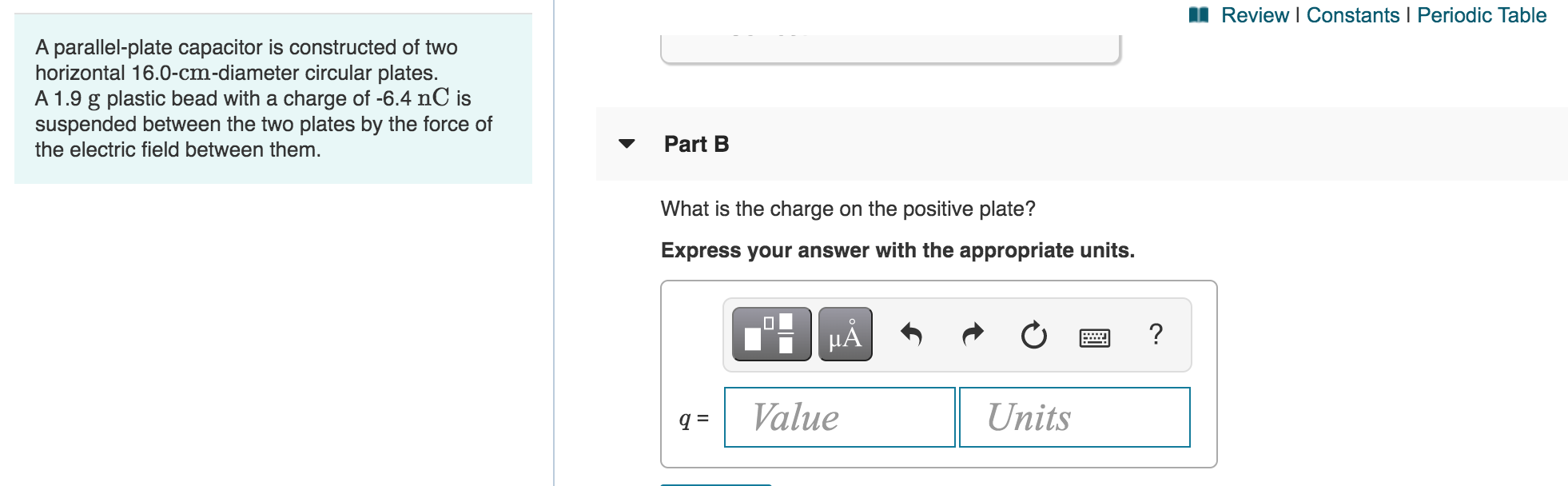 Solved Review | Constants | Periodic Table A parallel-plate | Chegg.com