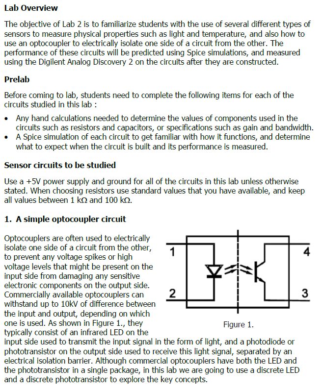 Solved Lab Overview The objective of Lab 2 is to familiarize | Chegg.com