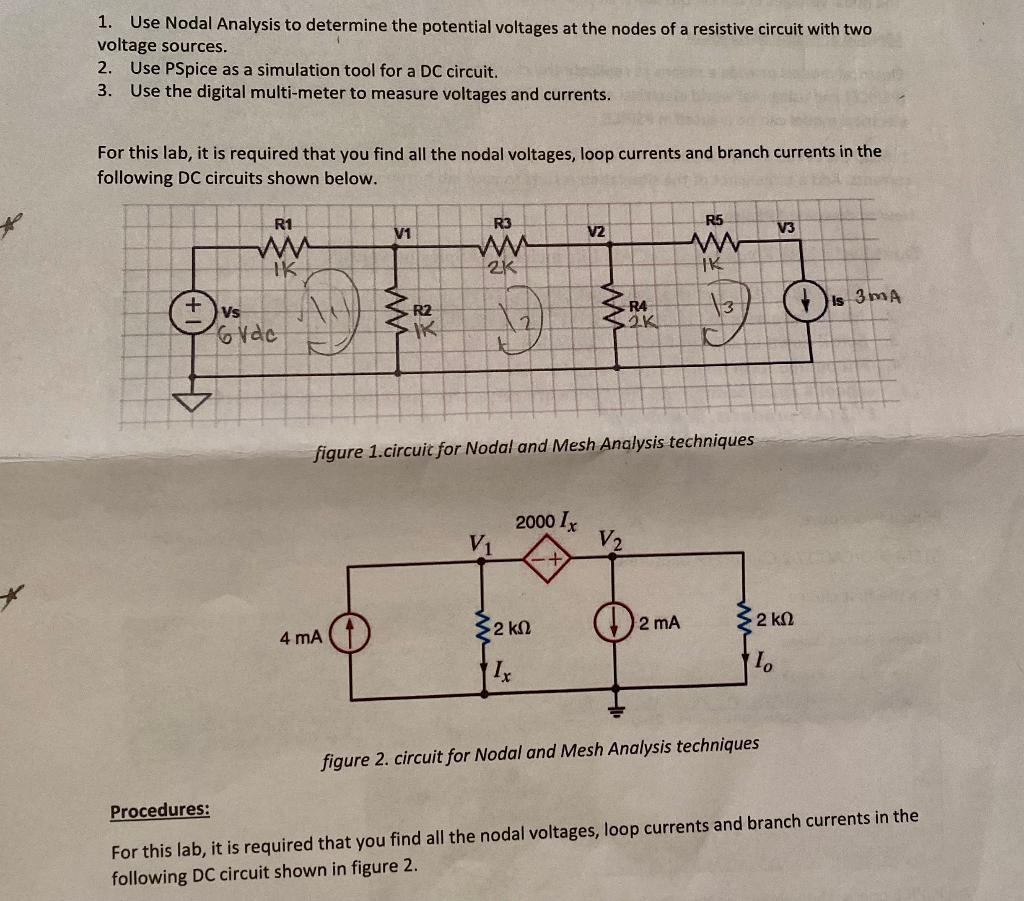 Solved Use both Nodal and Mesh analysis to determine the | Chegg.com