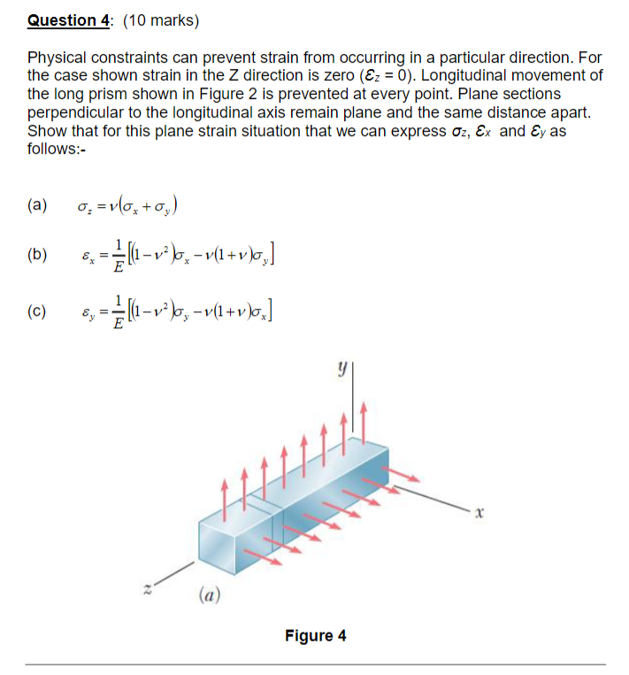 Solved Question 4: (10 marks) Physical constraints can | Chegg.com