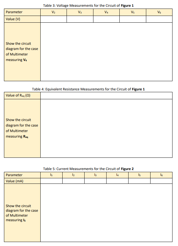 Solved Build the following circuit and fill the tables shown | Chegg.com