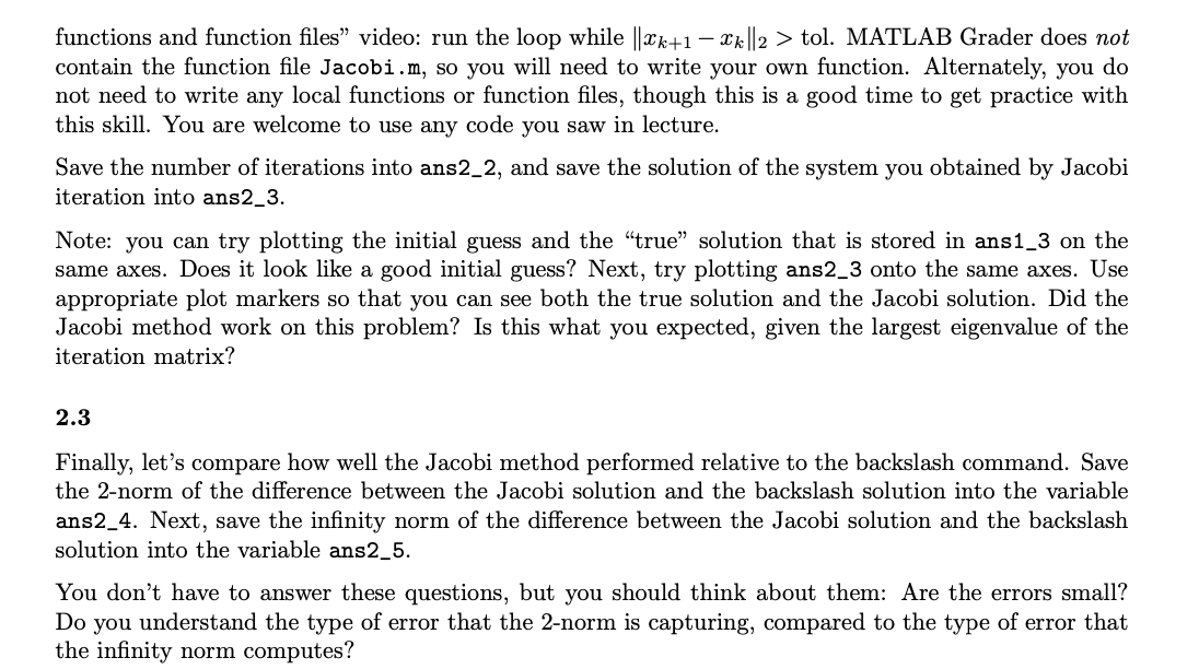 We can split a matrix A into diagonal, strictly lower | Chegg.com