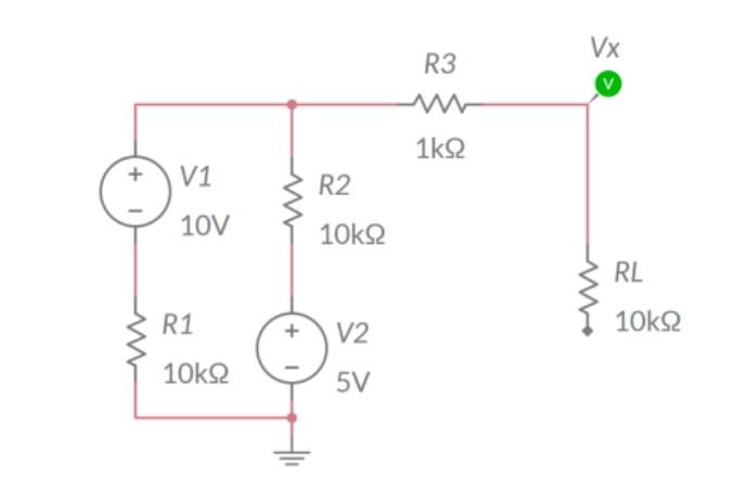 Solved Here are the equation of the Rth, Vx has been found | Chegg.com