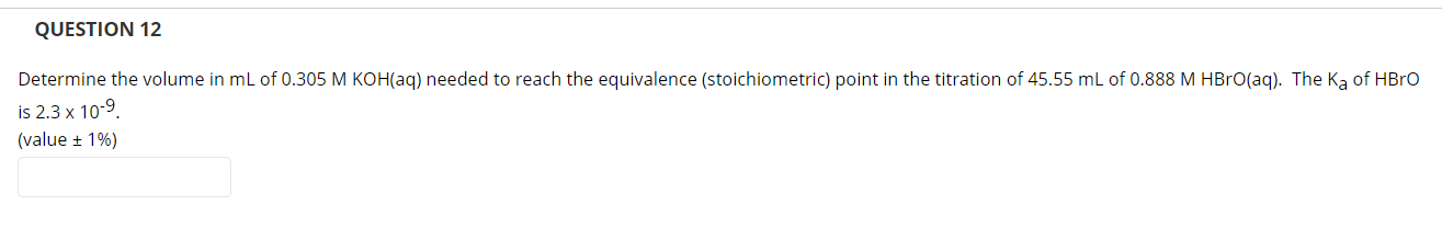 Solved QUESTION 12 Determine the volume in mL of 0.305 M | Chegg.com