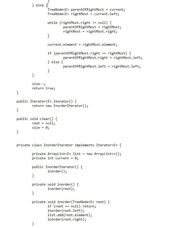 Solved Eleventh Assignment - Binary Search Tree Package: | Chegg.com
