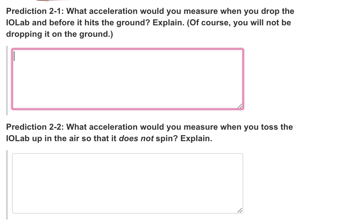Solved Activity 2-2: An Object in Free fall and Tossed Up | Chegg.com