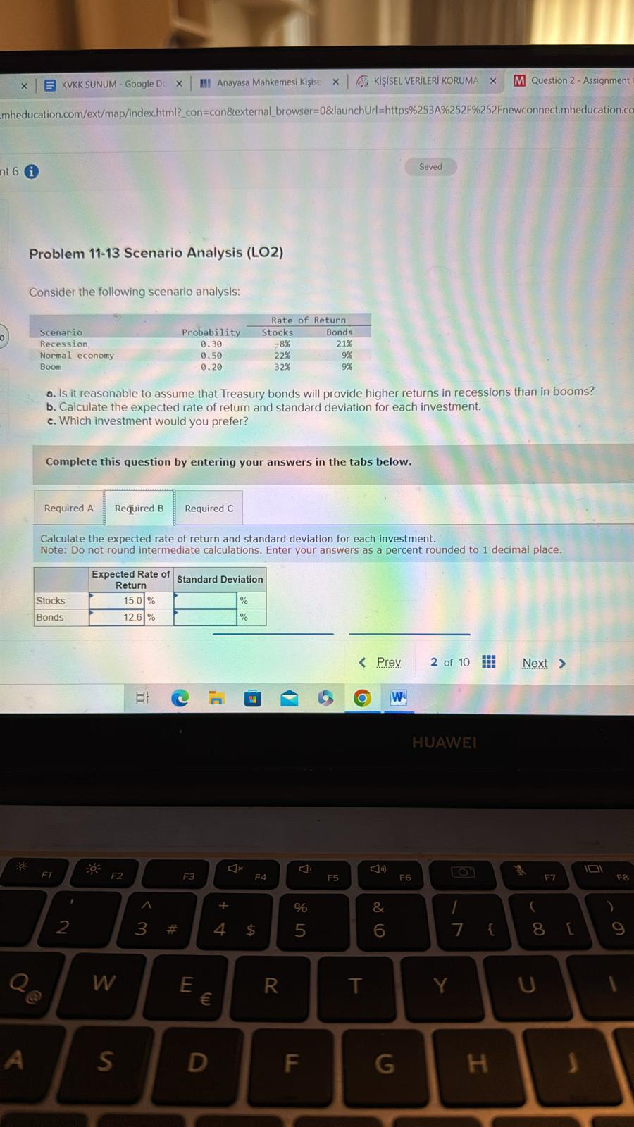 Solved Problem 11-13 ﻿Scenario Analysis (LO2)Consider the | Chegg.com