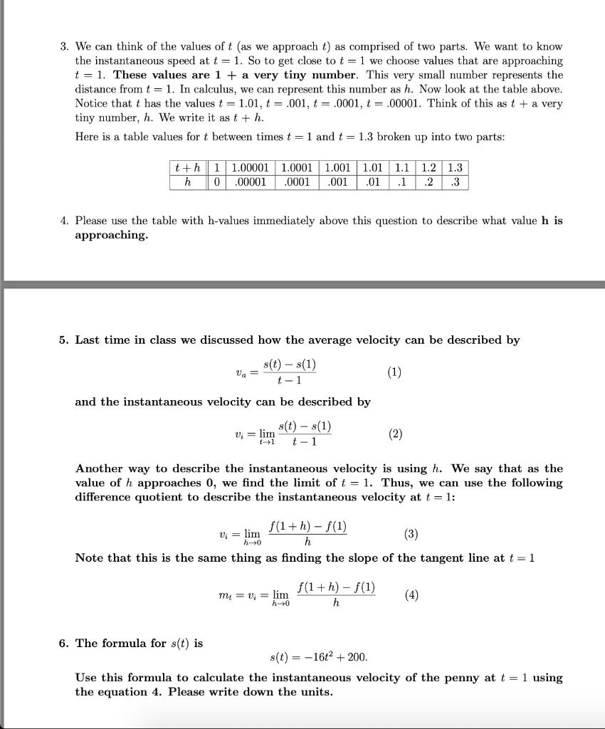 Solved A penny is dropped from a window and the function | Chegg.com