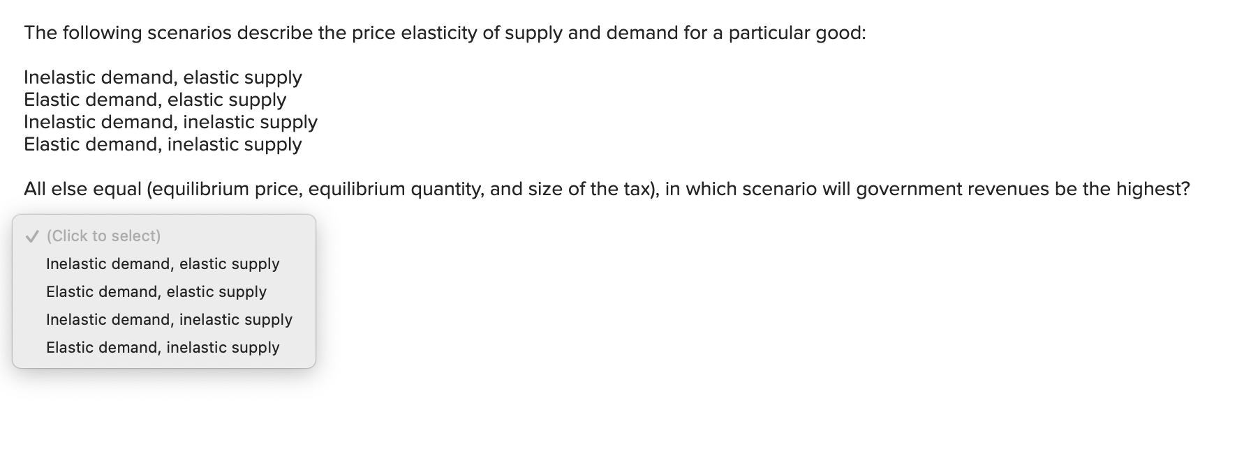 Solved Suppose, for health reasons, the government of the | Chegg.com