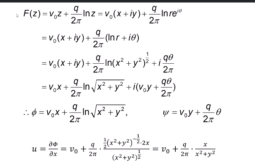 Solved At rankine half body(uniform flow+source flow) please | Chegg.com