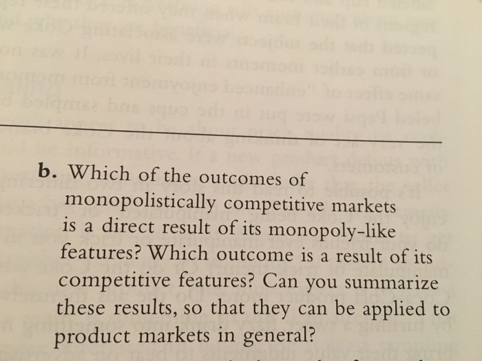 Solved CHAPTER REVIEW KEY CONCEPTS monopolistic competition, | Chegg.com