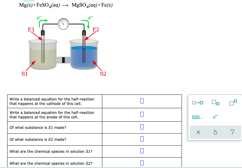 Solved Mg(s)+FeSO4(aq) + MgSO4(aq)+Fe(s) Write a balanced | Chegg.com