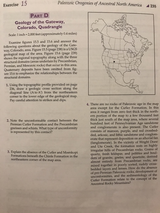 15 Paleozoic Orogenies of Ancestral North America 235 | Chegg.com
