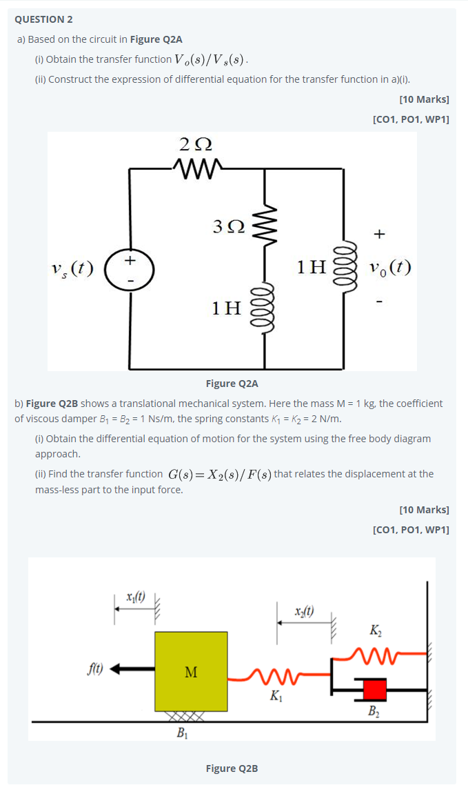 Solved QUESTION 2 a) Based on the circuit in Figure Q2A (1) | Chegg.com