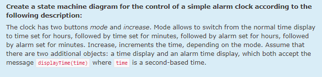 Solved Create a state machine diagram for the control of a | Chegg.com